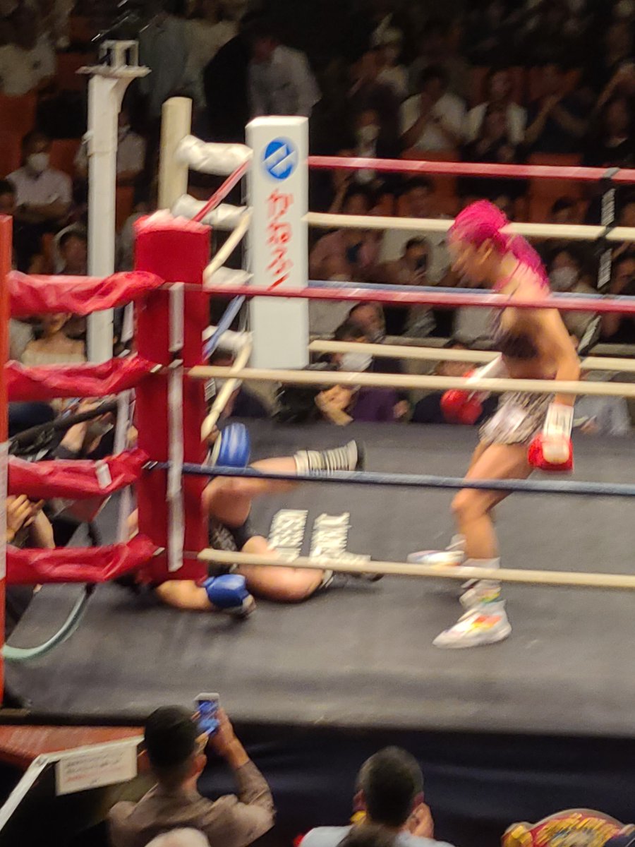 サーバル on Twitter: "第6試合 WBO女子世界S・フライ級タイトルマッチ10回戦 晝田瑞希（三迫） ケーシー・モートン（USA） 晝田初回TKO勝ち。王座防衛。"