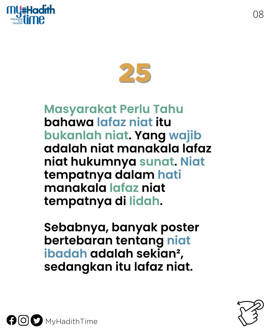 Masyarakat Perlu Tahu (Part 4) - Thread from My #HadithTime @myhadithtime - Rattibha
