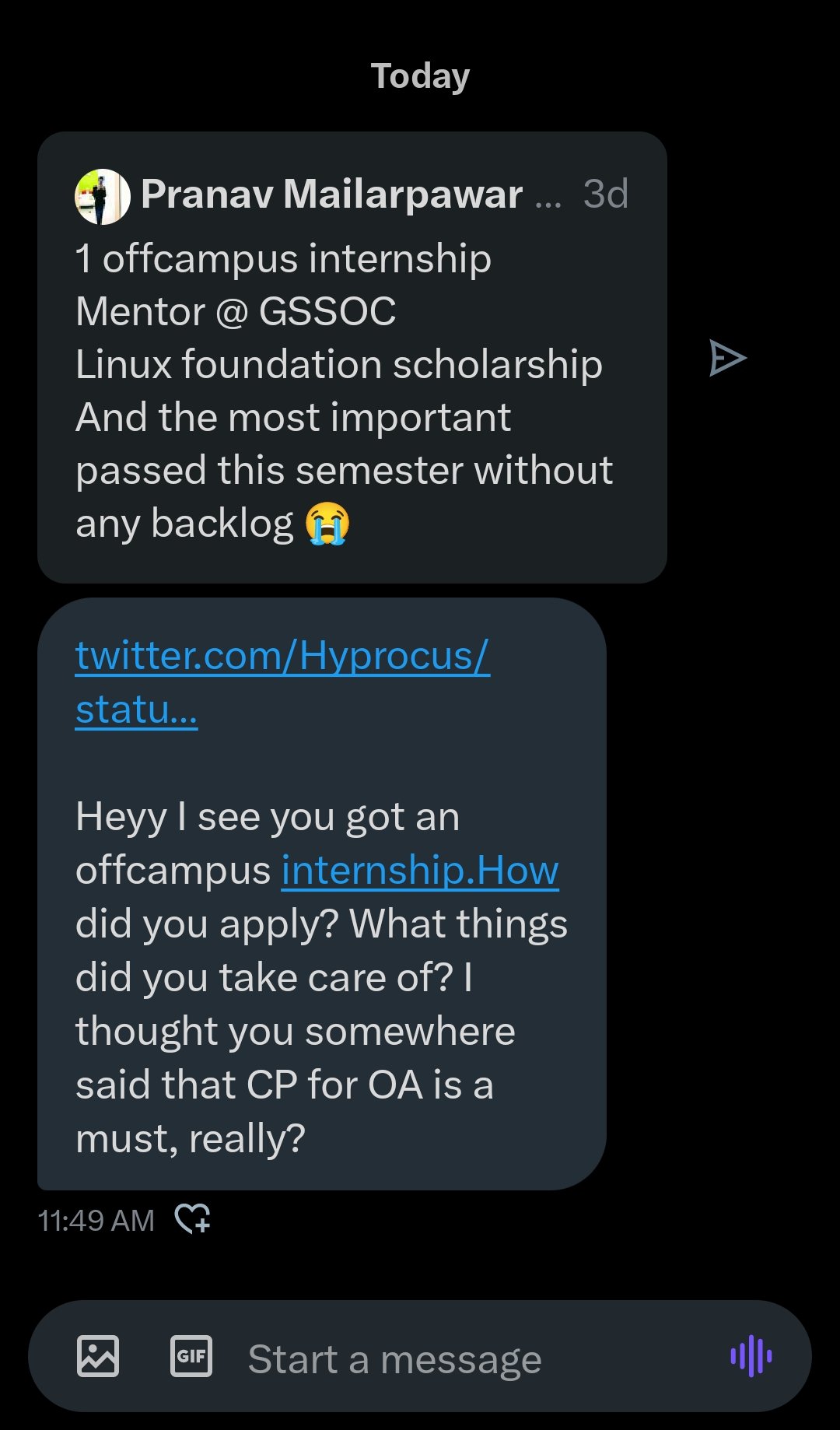 Pranav Mailarpawar on Twitter: "I get a lot of questions about this so I'm mentioning everything ...