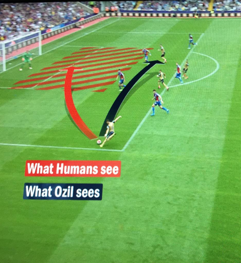 S👻 on Twitter: "What Ozil sees"