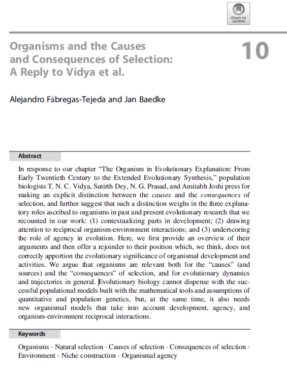 Alejandro Fábregas Tejeda on Twitter: "We engaged in an interesting discussion on how organismal ...