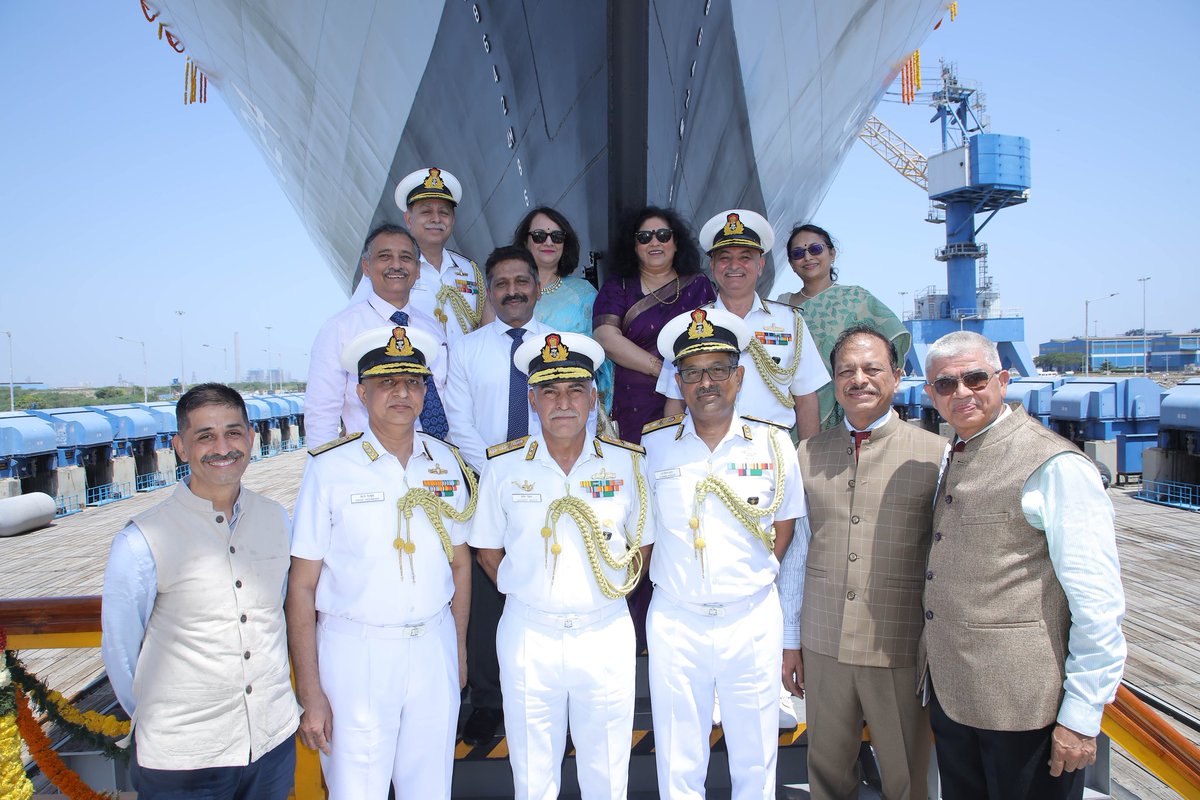 SpokespersonNavy on Twitter: "#Sanshodhak the 4th ship of Survey Vessel (Large) - SVL, project ...