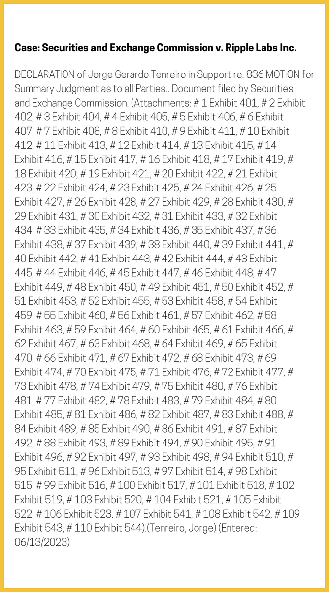 Big Cases Bot on Twitter: "New filing: "Securities and Exchange Commission v. Ripple Labs Inc ...