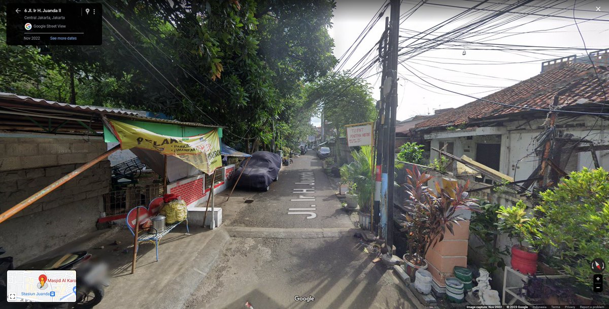 Andy on Twitter: "Jalan Ir. H. Juanda samping stasiun juanda dan deket jalan pecenongan"