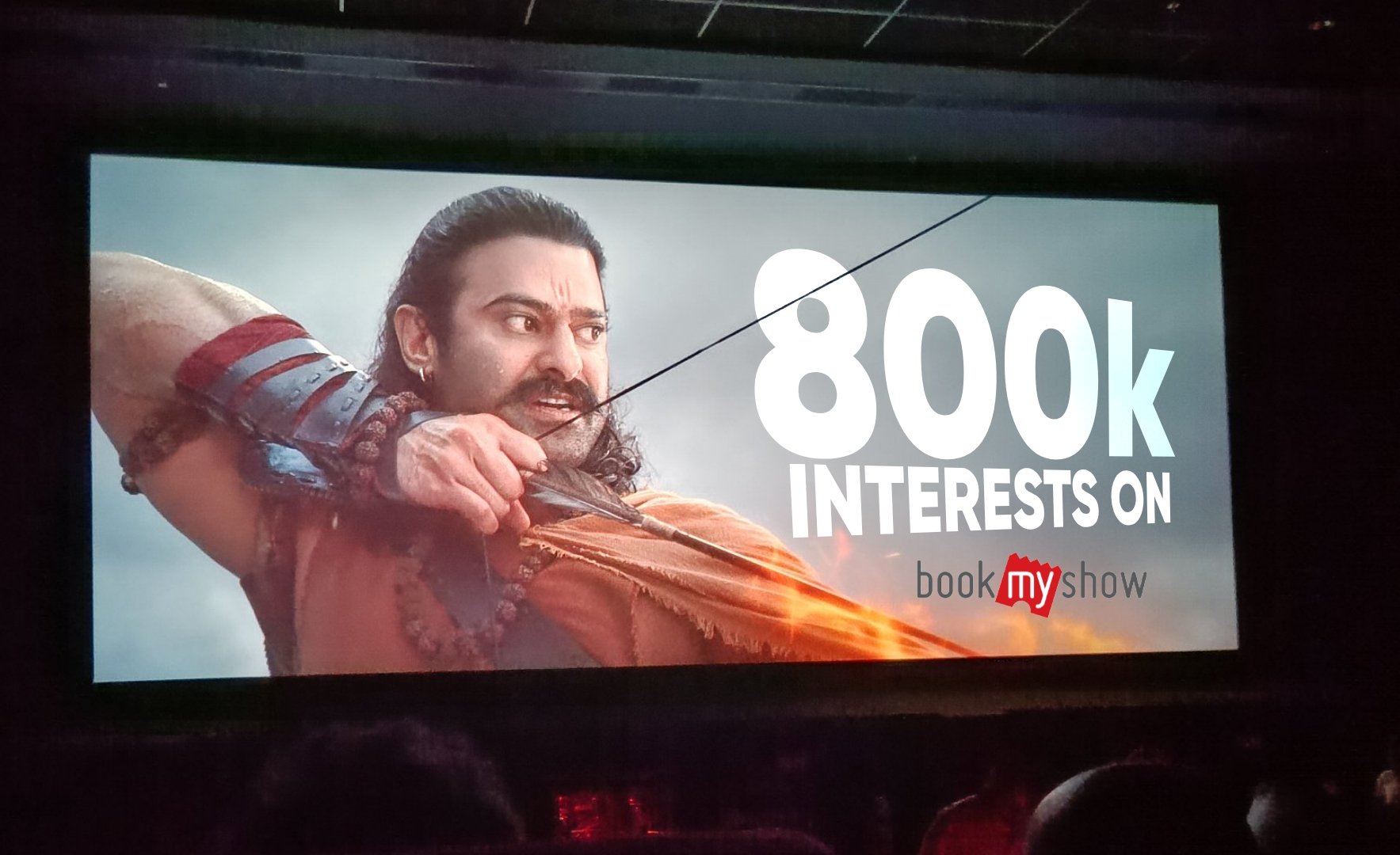 Adipurush 🏹 on Twitter: "800k Interests on Book My Show 💥💥 #Adipurush in cinemas from 16th June ...