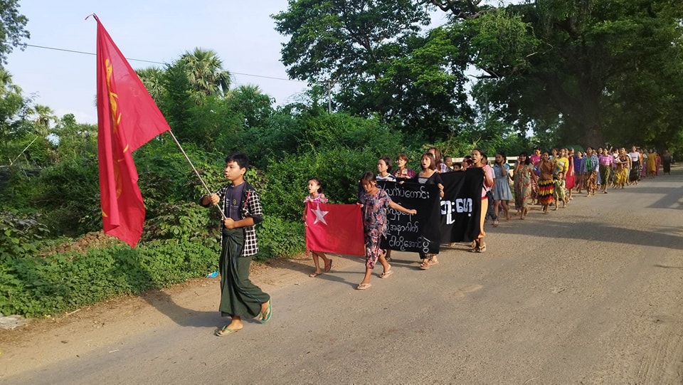 Khit Thit Media On Twitter ဆားလင်းကြီးတွင် ၅ လက်ပံတောင်း သပိတ်စစ်က