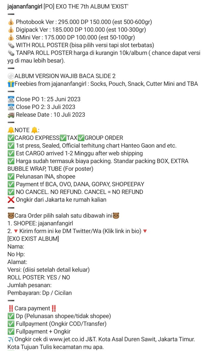 KIRIM MENFESS? CEK LIKES on Twitter: "Kuy! EXO ALBUM EXIST PILIH VERSI msih bisa BOÔKSLÔT 50K ...