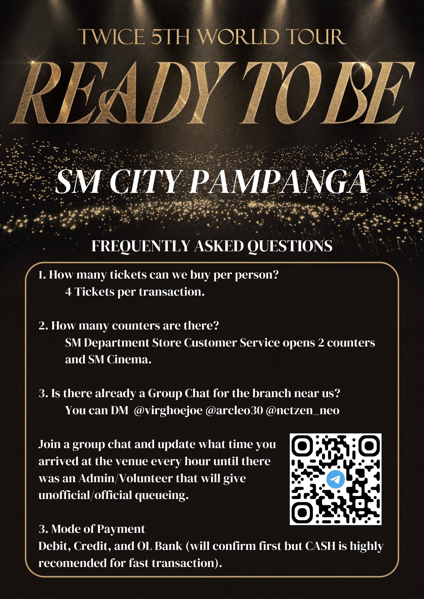 joe on Twitter: "SM CITY PAMPANGA GUIDELINES FOR TWICE READY TO BE BULACAN TICKET SELLING ...
