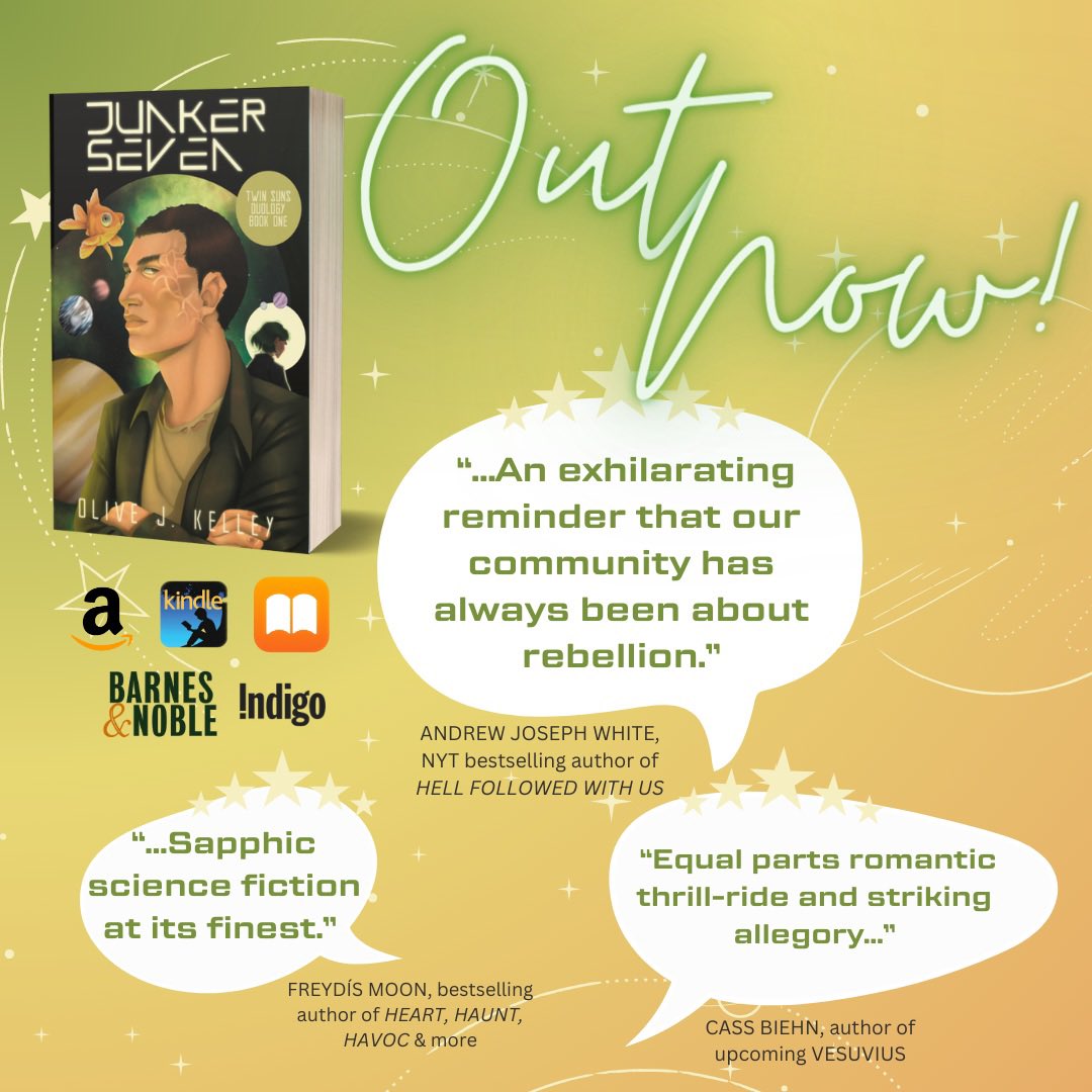 Olivia Brooks 🌃 is revising for draft 4 on Twitter: "RT @olivejkelley: 💚 JUNKER SEVEN IS OUT! 💚 ...