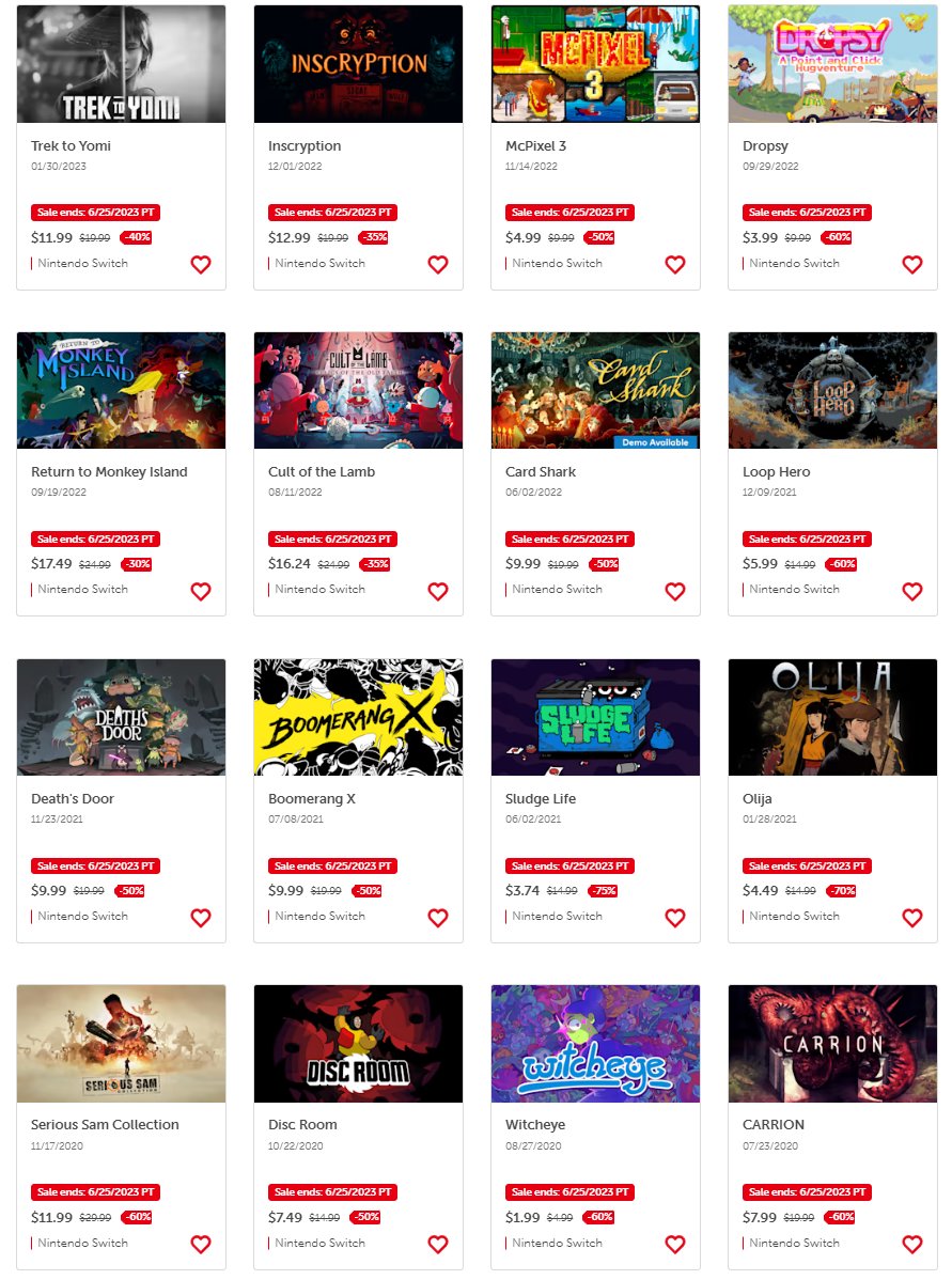 Wario64 on Twitter: "Devolver Digital sale on US eShop https://bit.ly/43zUCIz"