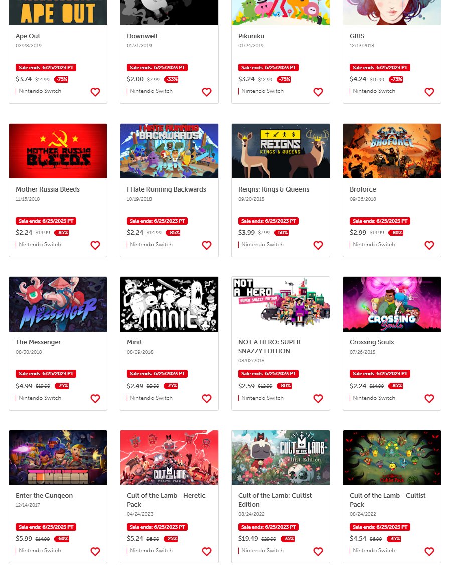 Wario64 on Twitter: "Devolver Digital sale on US eShop https://bit.ly/43zUCIz"