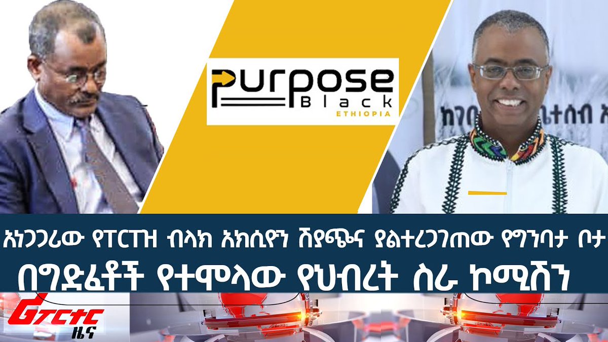 Ethiopian Reporter on Twitter: "አነጋጋሪው የፐርፐዝ ብላክ አክሲዮን ሽያጭና ያልተረጋገጠው የግንባታ ቦታ https://youtu.be ...