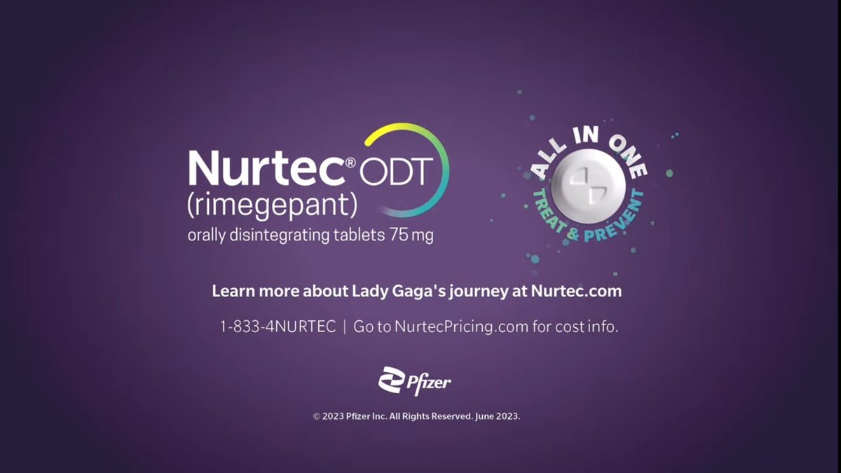 TealSlut on Twitter: "i actually think Lady Gaga partnering with Pfizer Nurtec® ODT is a good ...