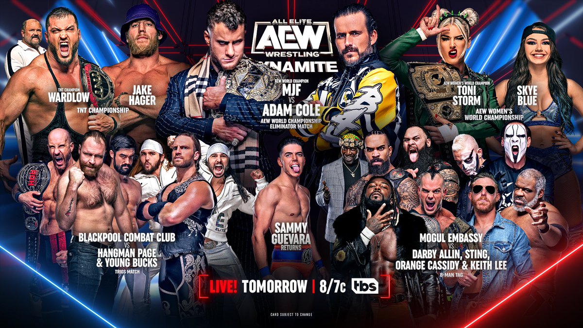 All Elite Wrestling on Twitter: "Don't miss Wednesday Night #AEWDynamite LIVE from the ...