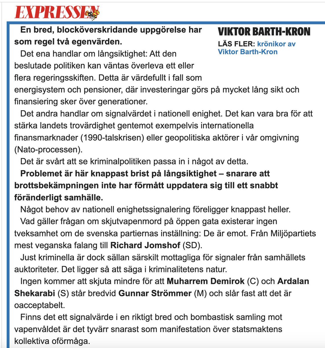 Viktor Barth-Kron on Twitter: Viktor Barth-Kron on Twitter: