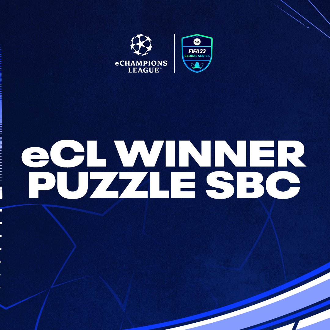 EA SPORTS FC on Twitter: "🏆 Celebrate a great UCL season by completing the eCL Winner Puzzle SBC ...