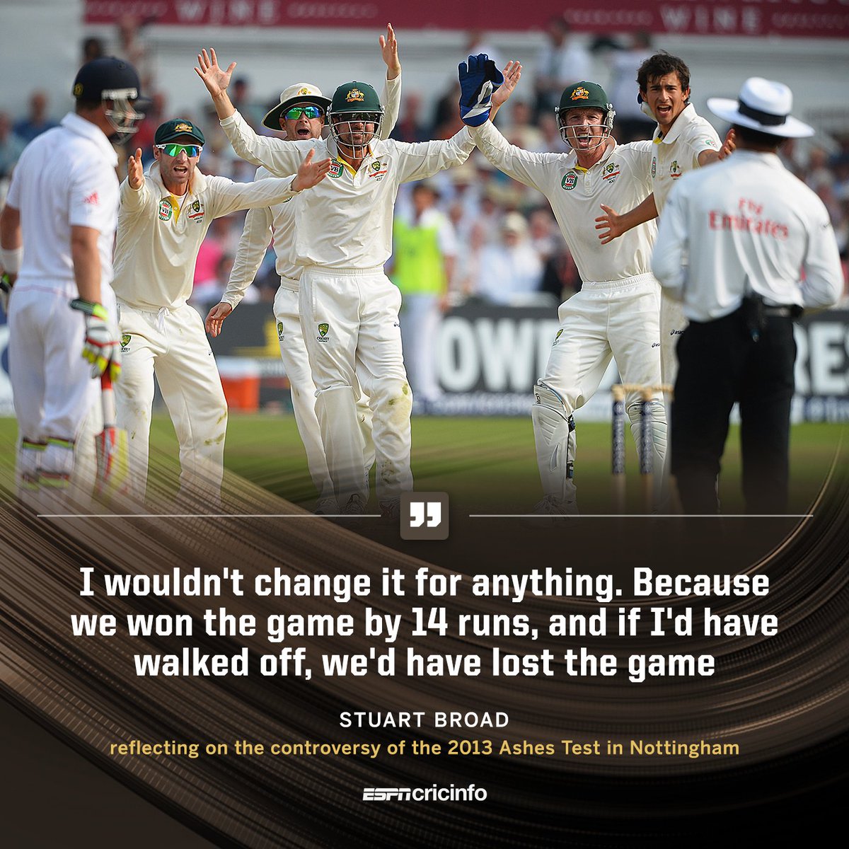 Stuart Broad has no regrets about not walking when he wasn’t given out ...