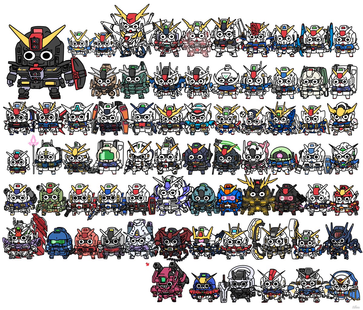 RX-78-2(ガンダム) 「One gundam per day. Day 72 Gundam Flaur」|Affeaのイラスト