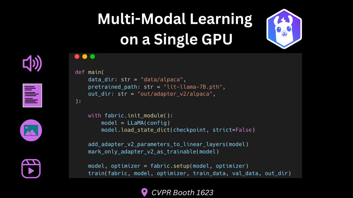 Lightning AI ⚡️ on Twitter: "Train LLMs on text, image, and audio data on a single GPU thanks to ...