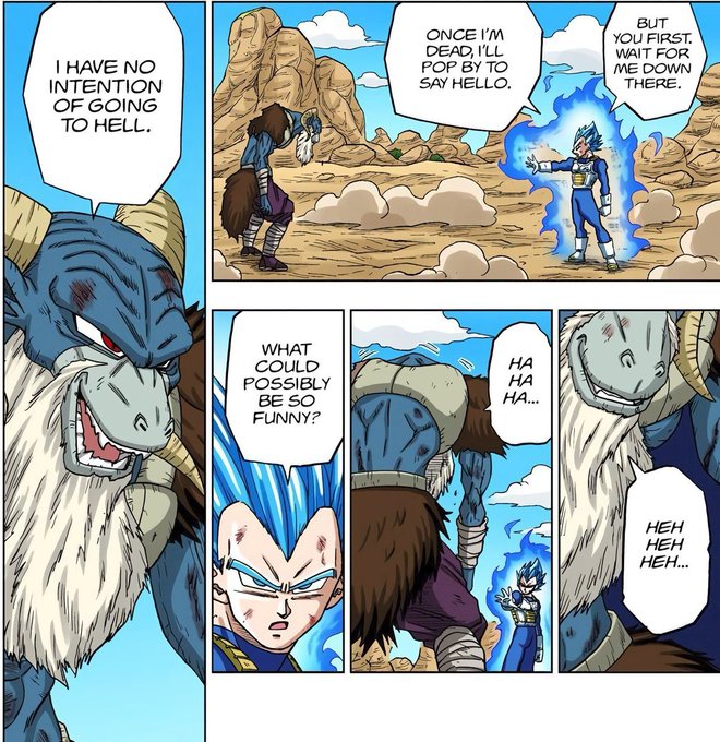 Moro Tells Vegeta That He Has No Int.. | Dragon Ball Manga Panels さんの ...