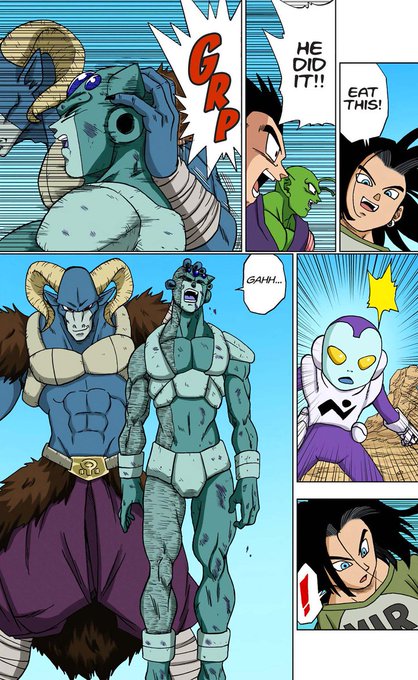 Prime Moro Catches OG-73i By The Bac.. | Dragon Ball Manga Panels さんの ...