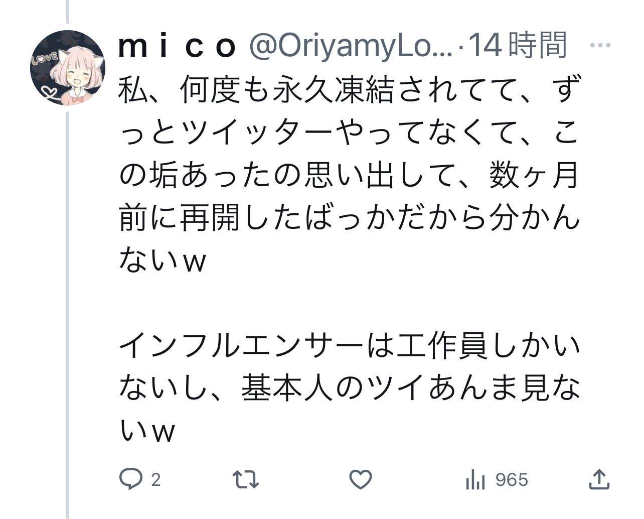 みっくみくにしてやんよ♪ on Twitter: "@airu_7272 何回も凍結ってダメ人間じゃん 学習能力がない https://t.co/RiaPVpD0xu" / Twitter