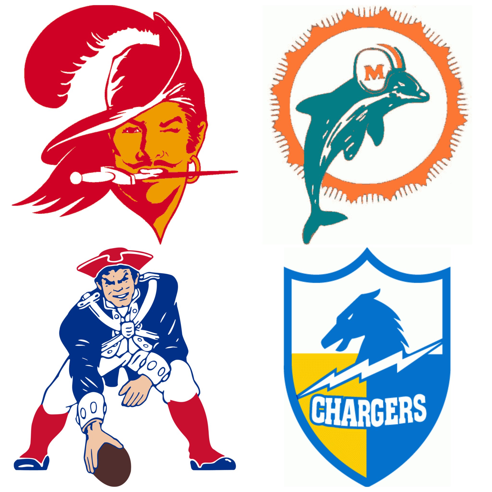 Old School Nfl Logos