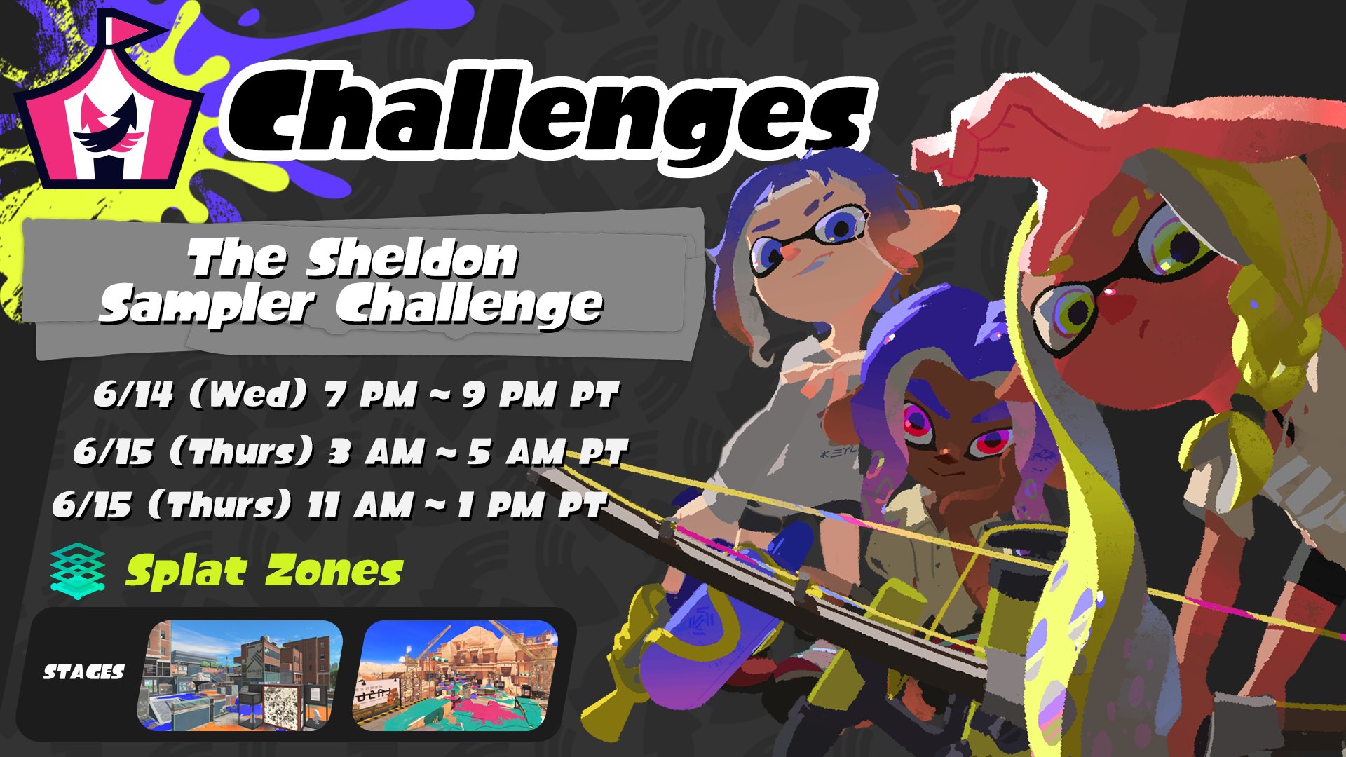 Splatoon North America on Twitter: "SRL Challenge Team here with another update. The Sheldon ...