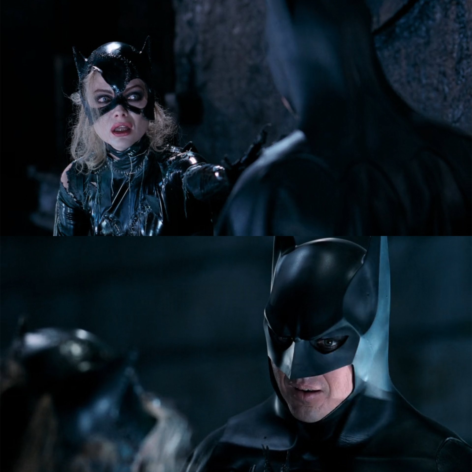 The Dark Knight Rises Catwoman And Batman Kiss