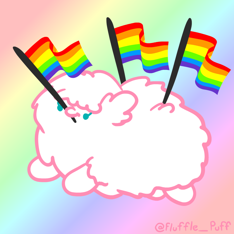 Fluffle Puff Dancing On Rainbows Gif