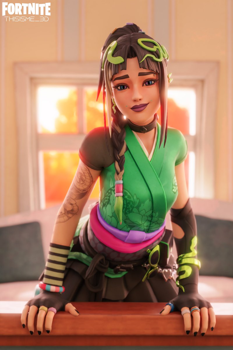 WS ThisIsMe • 3D Art on Twitter: "Ani Konda 🐍💜 #Fortnite #FortniteArt #FortniteFanArt"