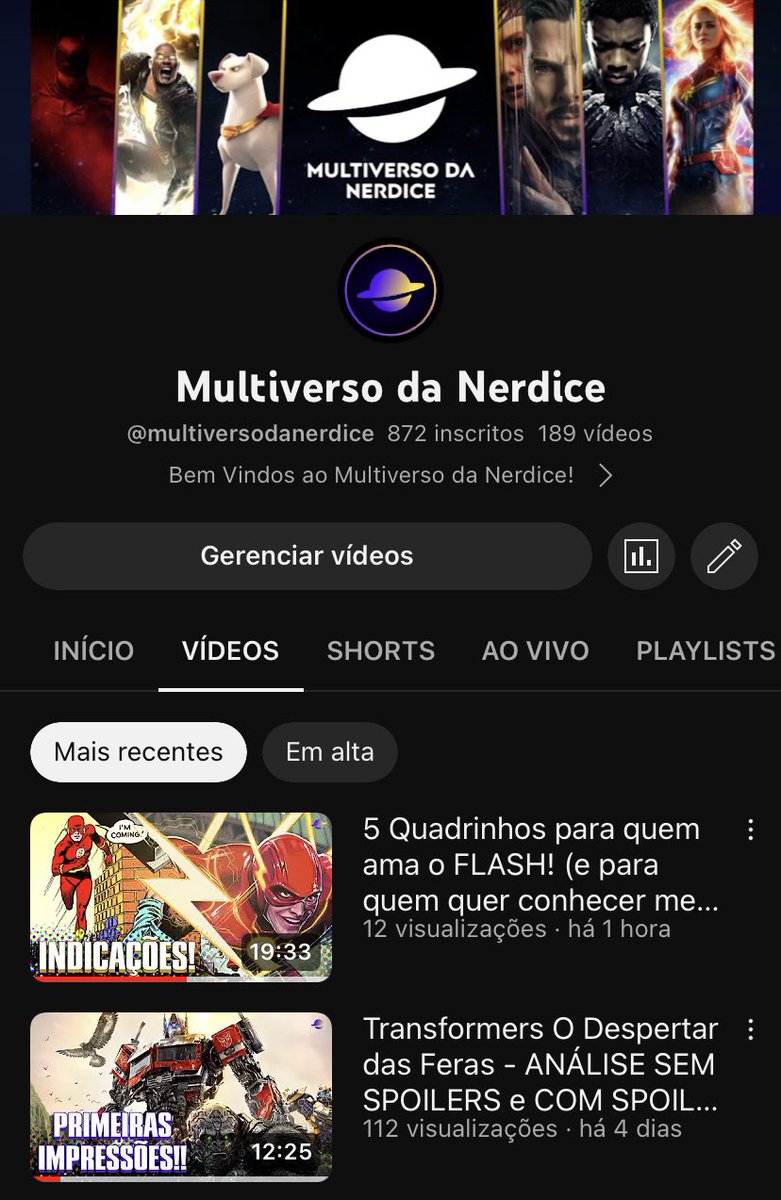 DC Comics | Sala da Nerdice on Twitter: "🎥 ESTAMOS NO YOUTUBE! Nos também lá no YouTube no ...