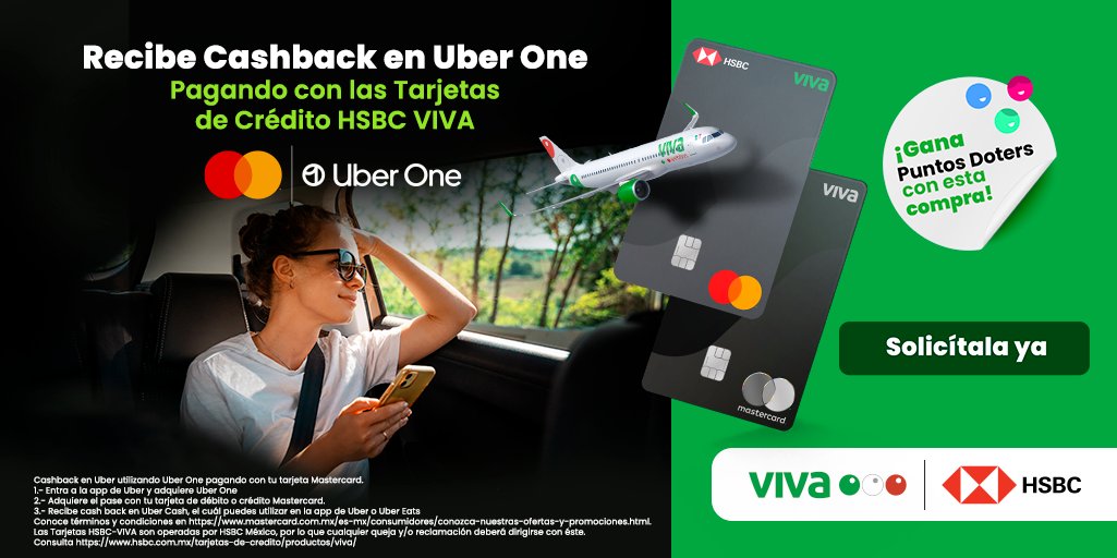 Viva Aerobus on Twitter: "¡Viaja y ahorra con Uber One! 🚗💰 Obtén Cashback al utilizar las ...