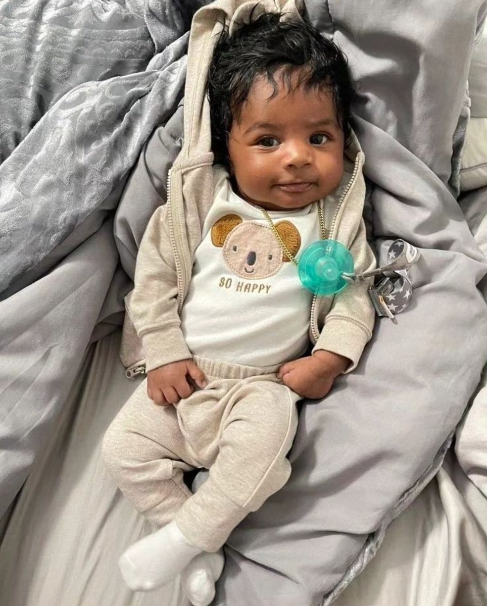 Cute Black Newborn Baby