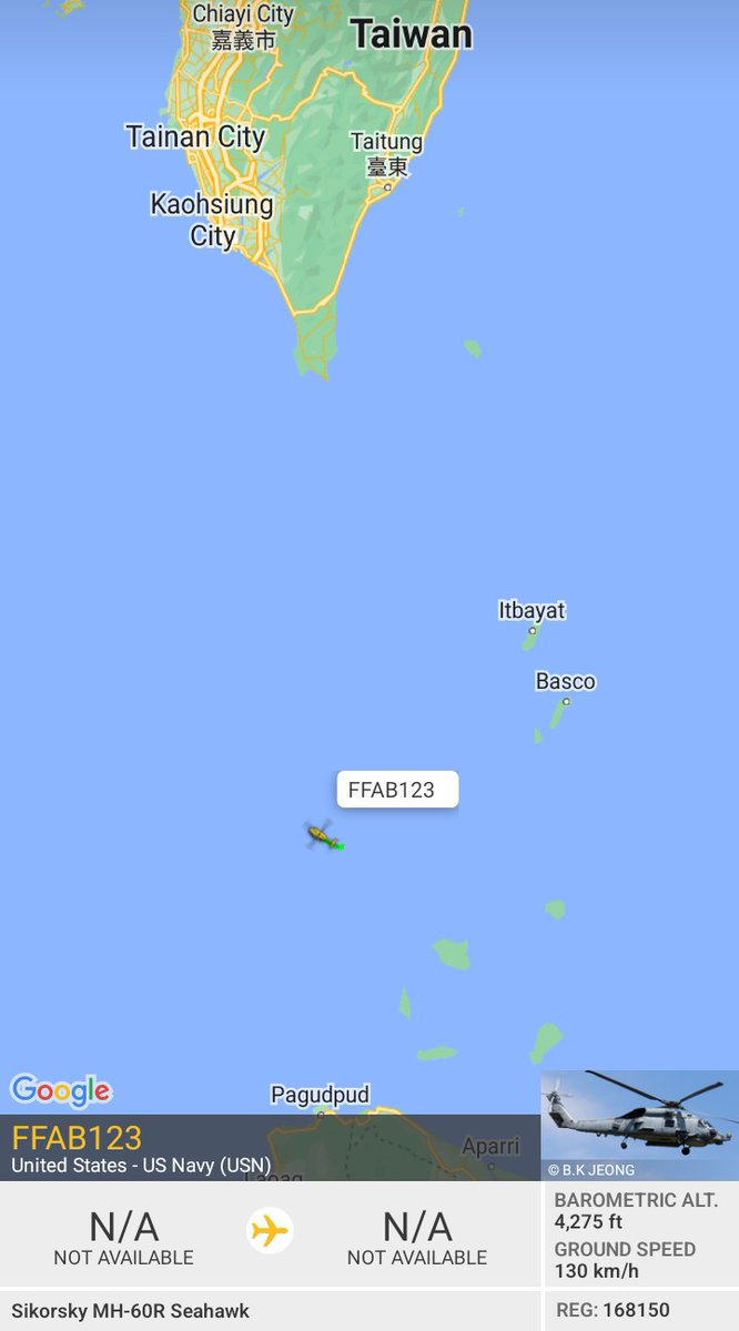 Oceanner on Twitter: "🇺🇲USN FFAB123 168150 #AE4FE6 with #CVW5, USS Ronald Reagan #Batanes ...