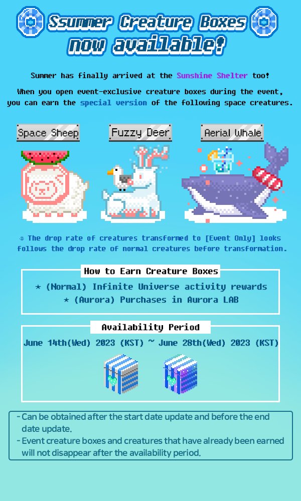 Cheritz on Twitter: "[더 썸] 2023년 여름맞이 이벤트 안내 공지 : https://bit.ly/3NtqetR [The Ssum] 2023 Summer ...