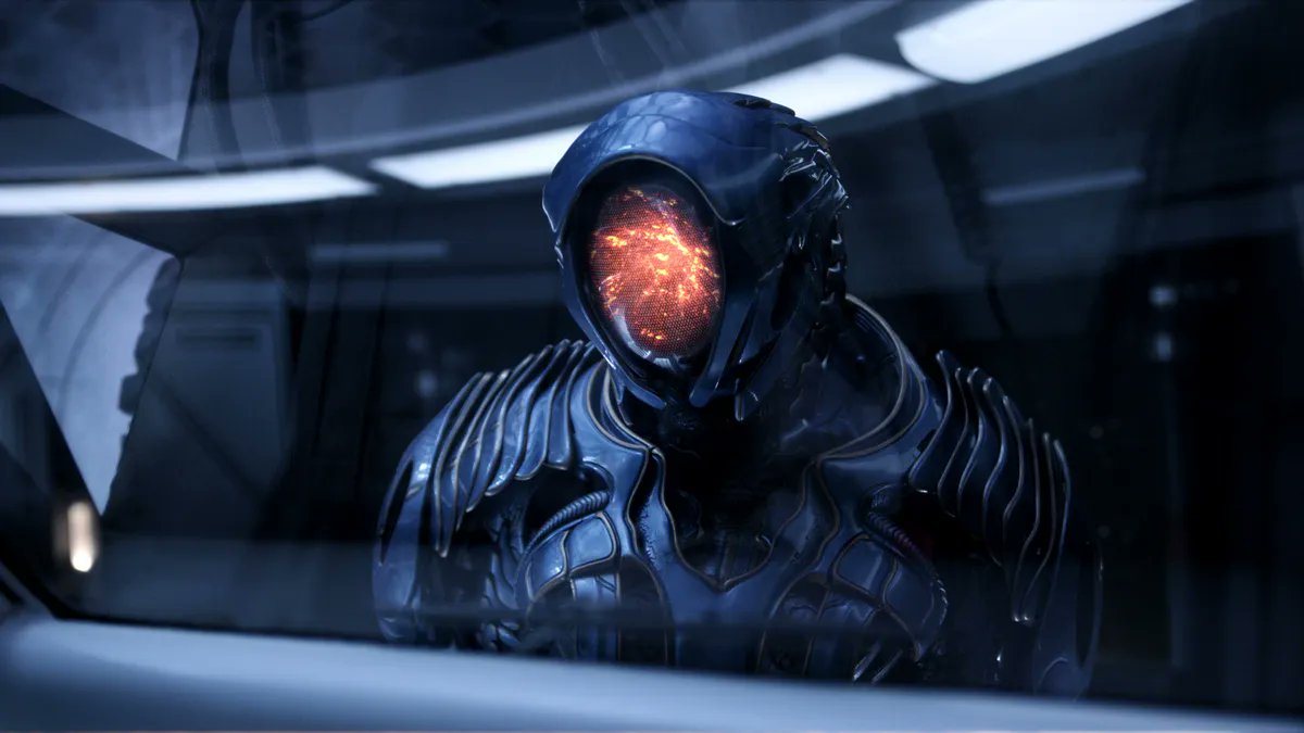 倪爽 on Twitter: "Netflix 翻拍的经典科幻片 Lost in Space 里，机器人有一张显示器脸，不过每次显示的图形高深莫测，只能通过颜色猜测它的想法"