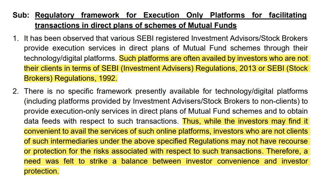 SEBI released the regulatory framework for Execution Only Platforms ...