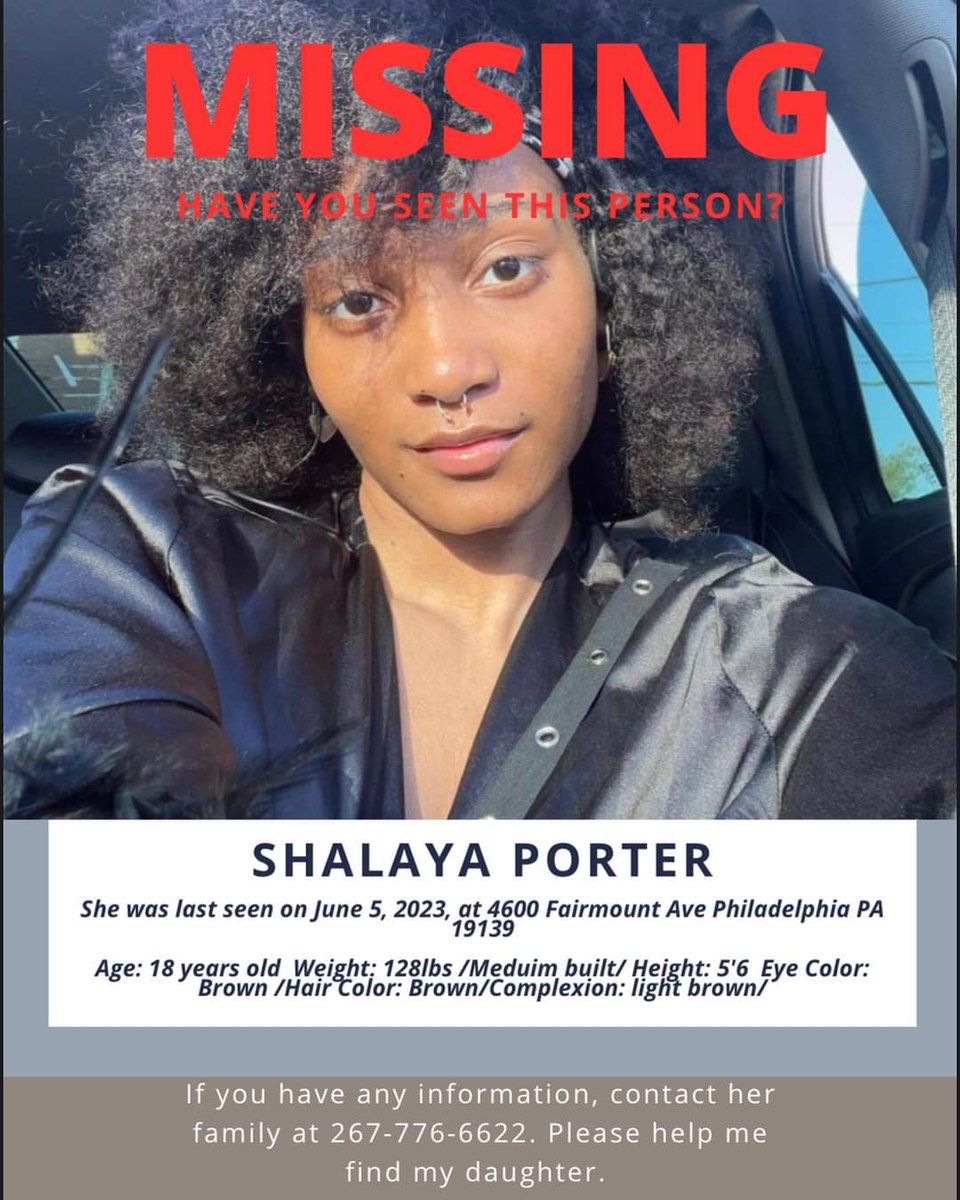 Crime And Justice On Twitter Missing Philadelphia Teen Shalaya