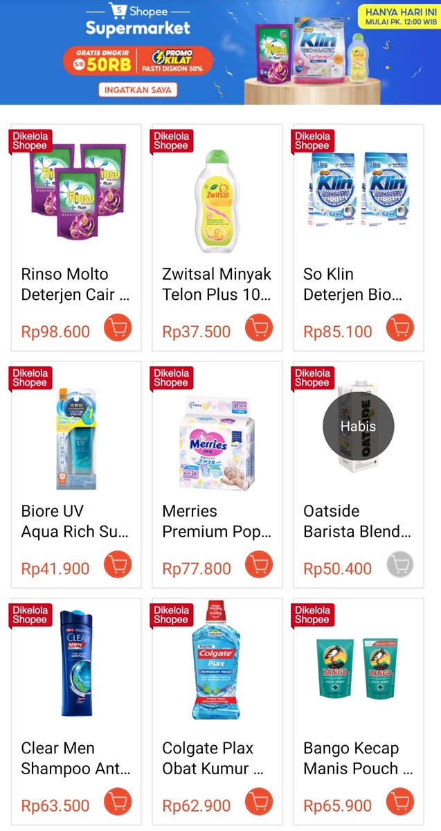 Racun Belanja | Info Diskon, Promo, Cashback on Twitter: "Promo Kilat Shopee Supermarket Pasti ...