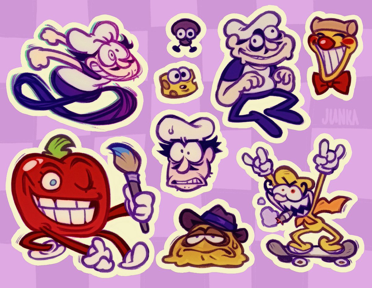 Junka🌞 On Twitter Some Pizza Tower Merch In Process 🍍