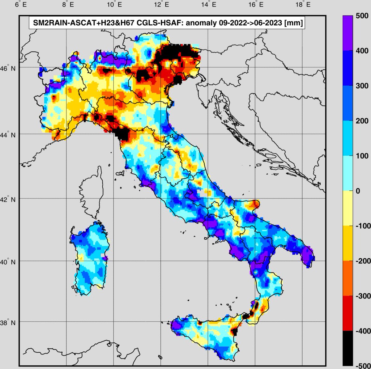 Hydrology IRPI-CNR on Twitter: "Quanto è piovuto in Italia dal 1 maggio a oggi? Più di 500 mm in ...