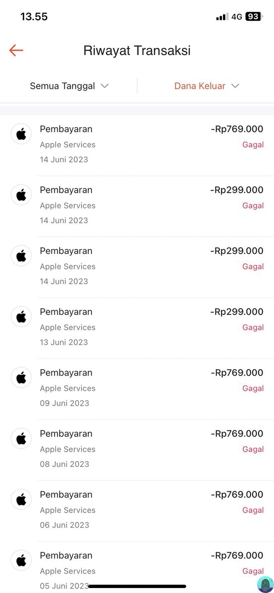Tanyarl 💚 on Twitter: "💚 guys ini apa yaa tbtb ada di transaksi spay sender😭😭😭 panik walau gagal ...