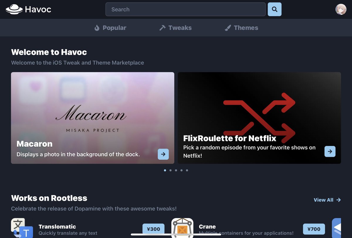 しまりん🍡🍨 on Twitter: "⭐Available in the havoc repository!⭐ (free) https://havoc.app/package/macaron"