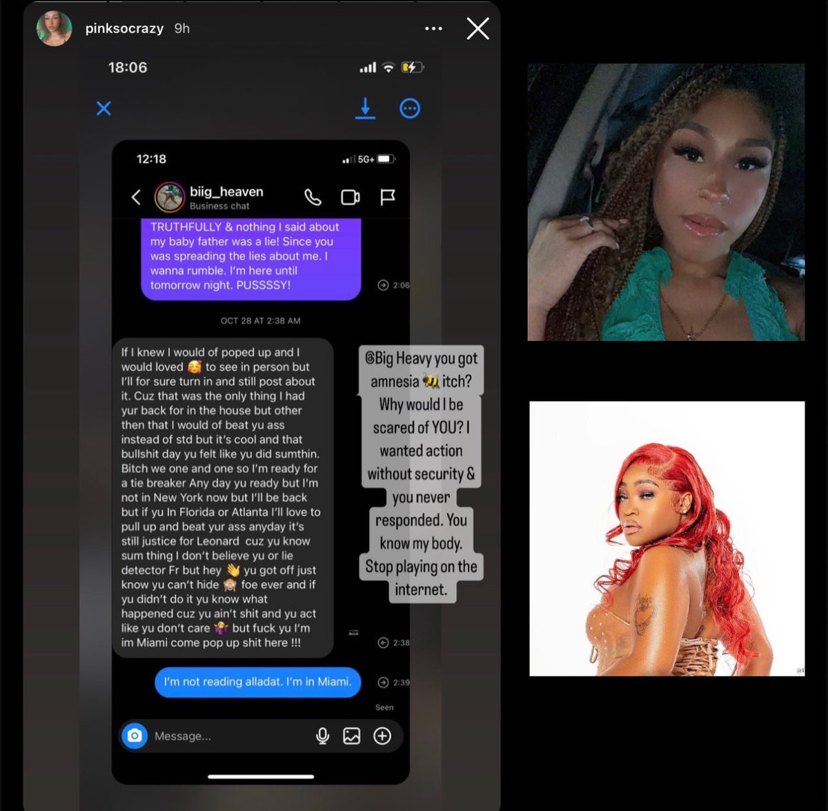 Big Lex Baddie Collection Inc On Twitter Pink Calls Out Heaven