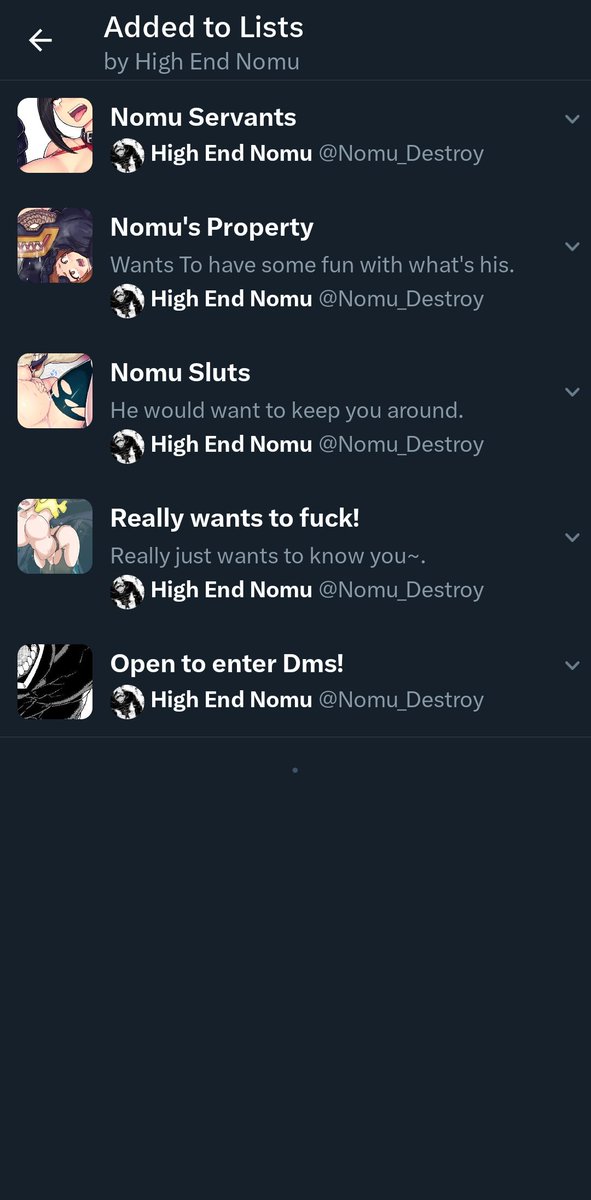 Lucy heartfilia on Twitter: "I mean I'm flattered so dm me anytime @Nomu_Destroy"