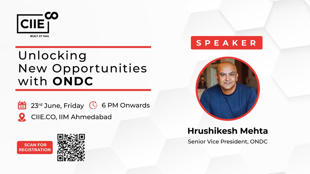 CIIE.CO on Twitter: "Don't miss our session on Unlocking New Opportunities with @ONDC_Official ...