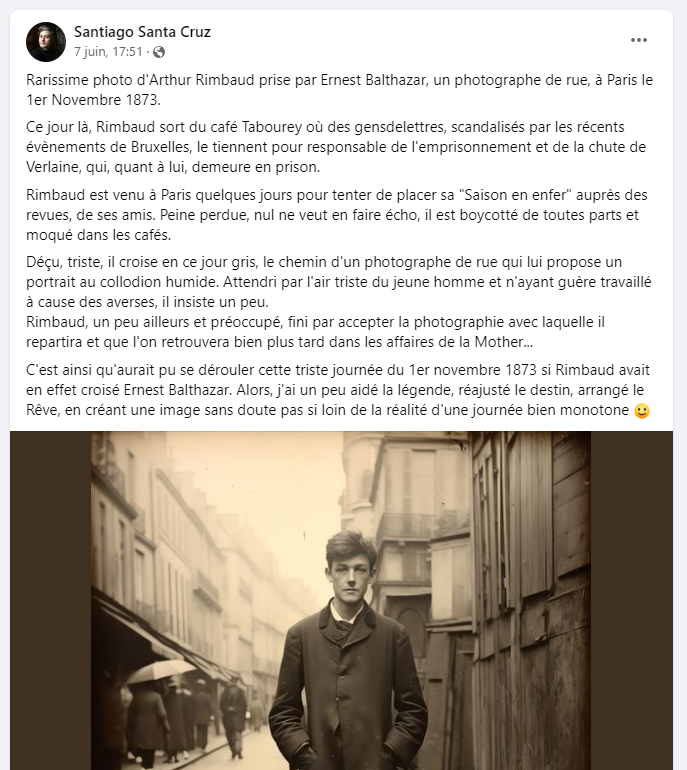 Alain Astruc on Twitter: "Un cas intéressant d'image Midjourney prise pour une archive inédite ...