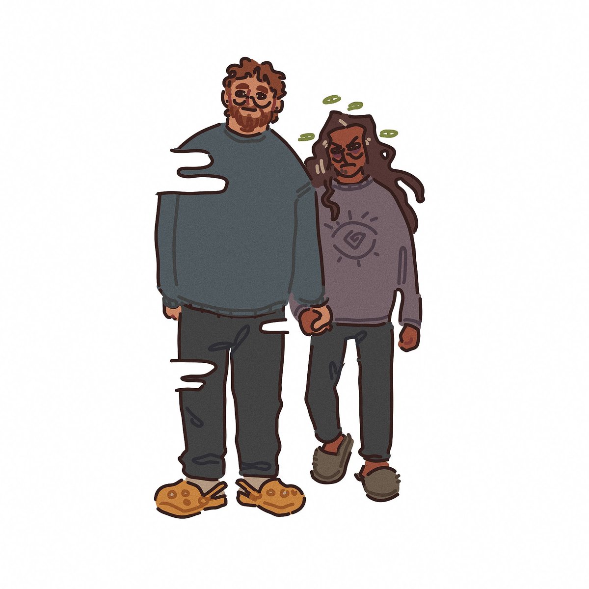 「Two entities actually」|ALEN SERESSのイラスト