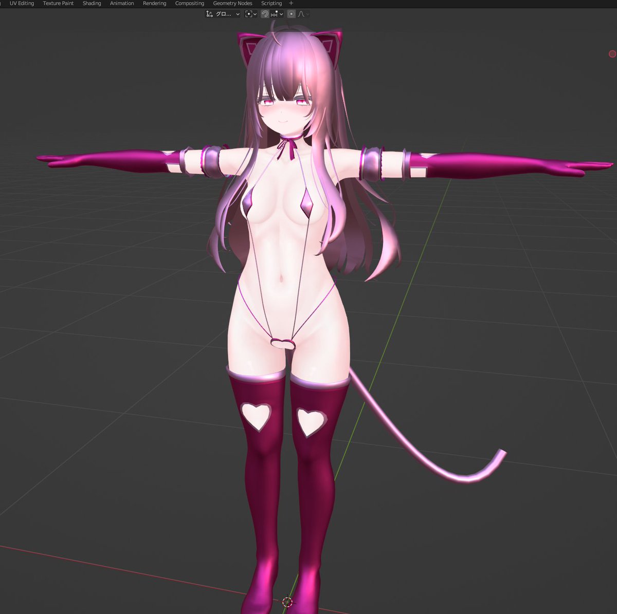 御堂ゆきみ_VRChat@BOOTH(DecoraNaige) on Twitter: "R18専用サブブランドで出そうかなって思ってる、息抜き制作の副産物WIPです…。 これから生計を立てる ...